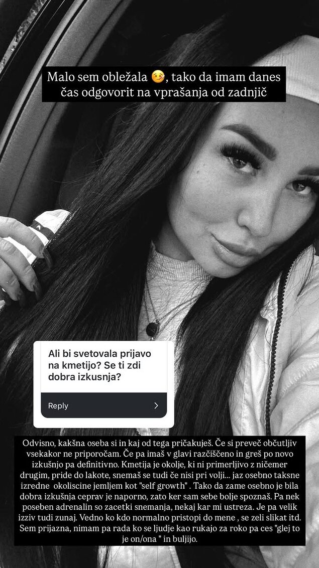 Laura Beranič brez dlake na jeziku: Kdo naj nikoli ne stopi na Kmetijo ...