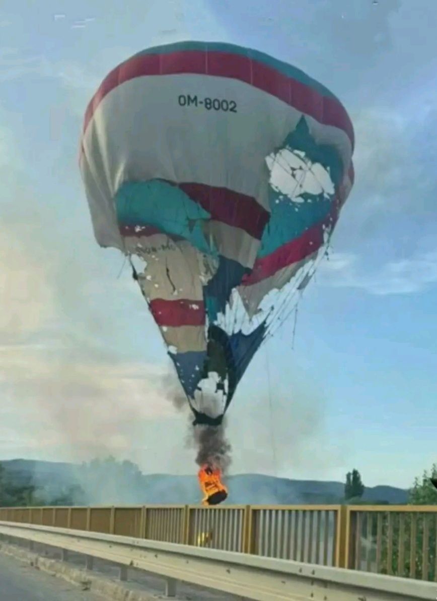 Huda nesreča toplozračnega balona, dva pilota v kritičnem stanju ...